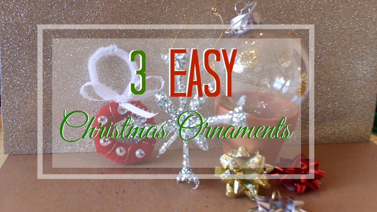 3 Easy and Affordable Christmas Ornament Tutorial - HipnCreative